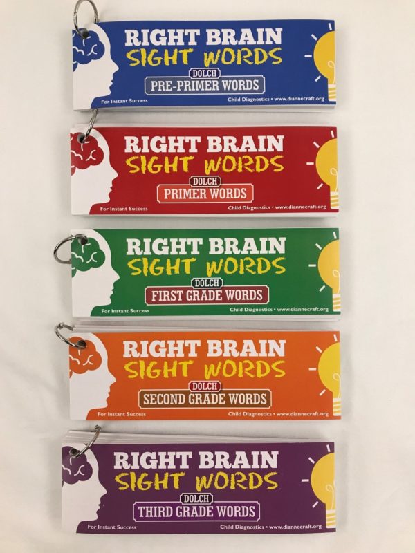 Right Brain 220 Dolch Sight Words Package - Child Diagnostics