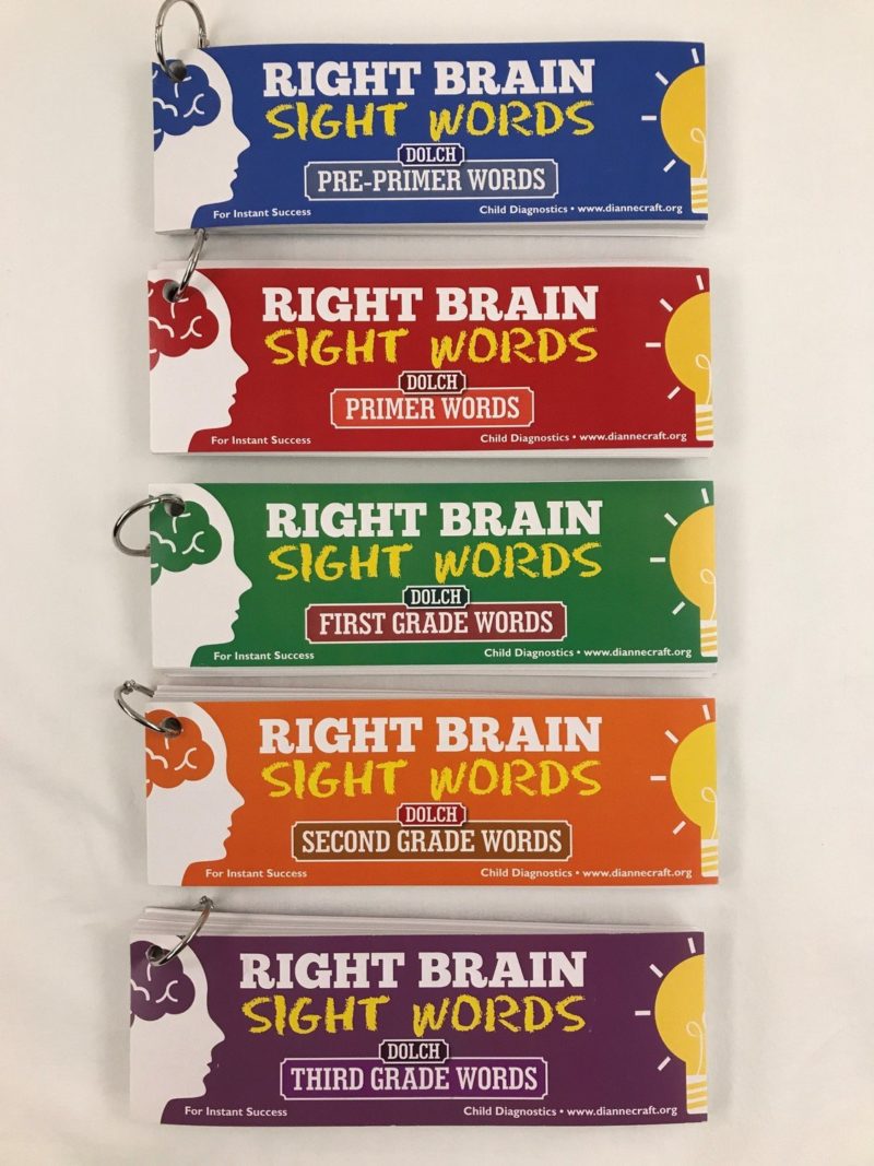 Right Brain 220 Dolch Sight Words Package - Child Diagnostics