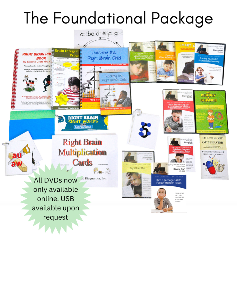 The Foundational Package: Reading, Writing, Spelling, Math, Nutrition - Child Diagnostics