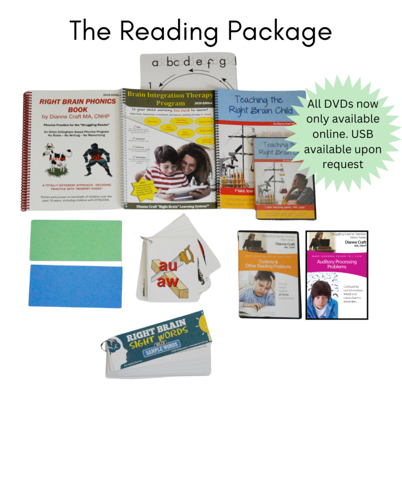 Reading Package-Right Brain Remedial Reading - Child Diagnostics